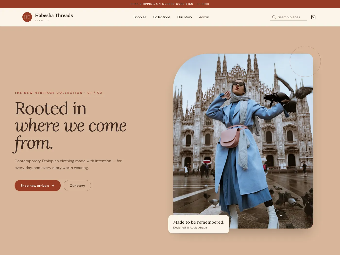 Habesha Threads E-Commerce