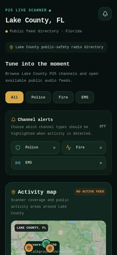 P25 Live Scanner Mobile