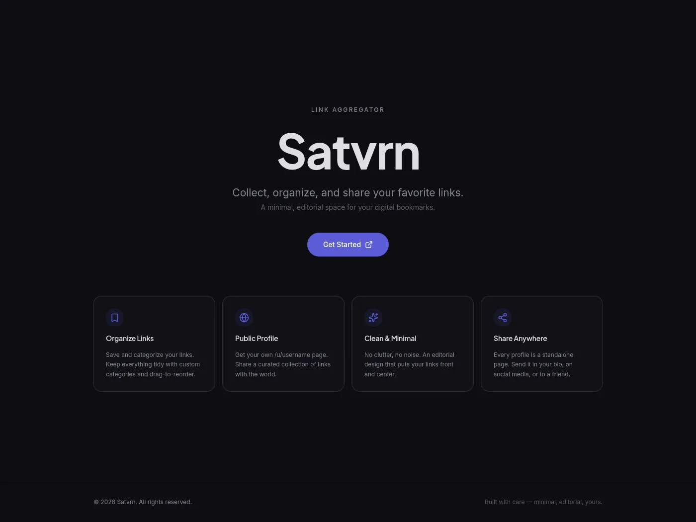 Satvrn Link Aggregator