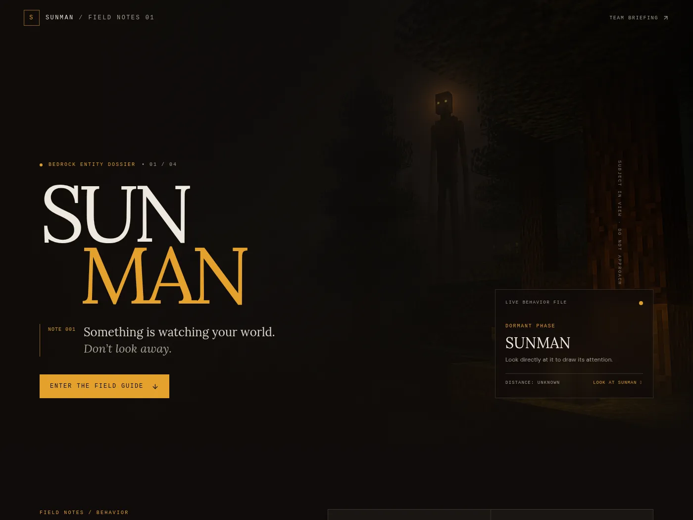 SUNMAN Bedrock Addon