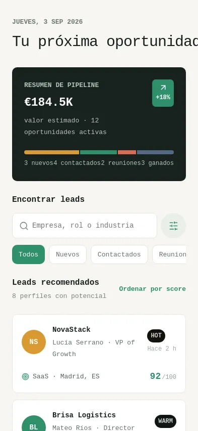 LeadFinder Móvil