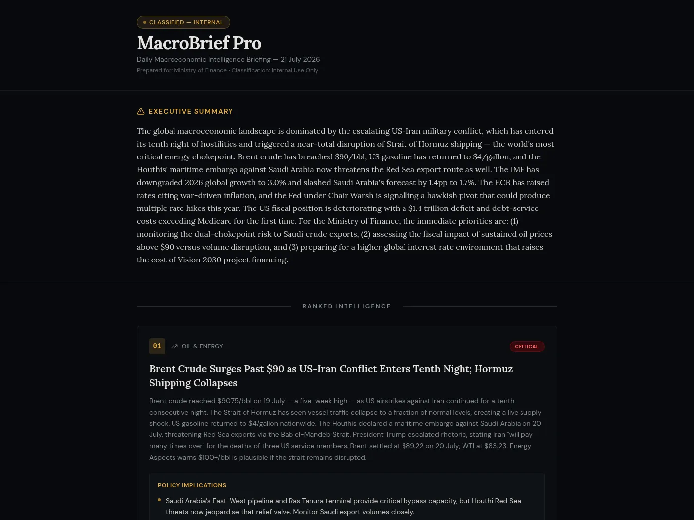 MacroBrief Pro