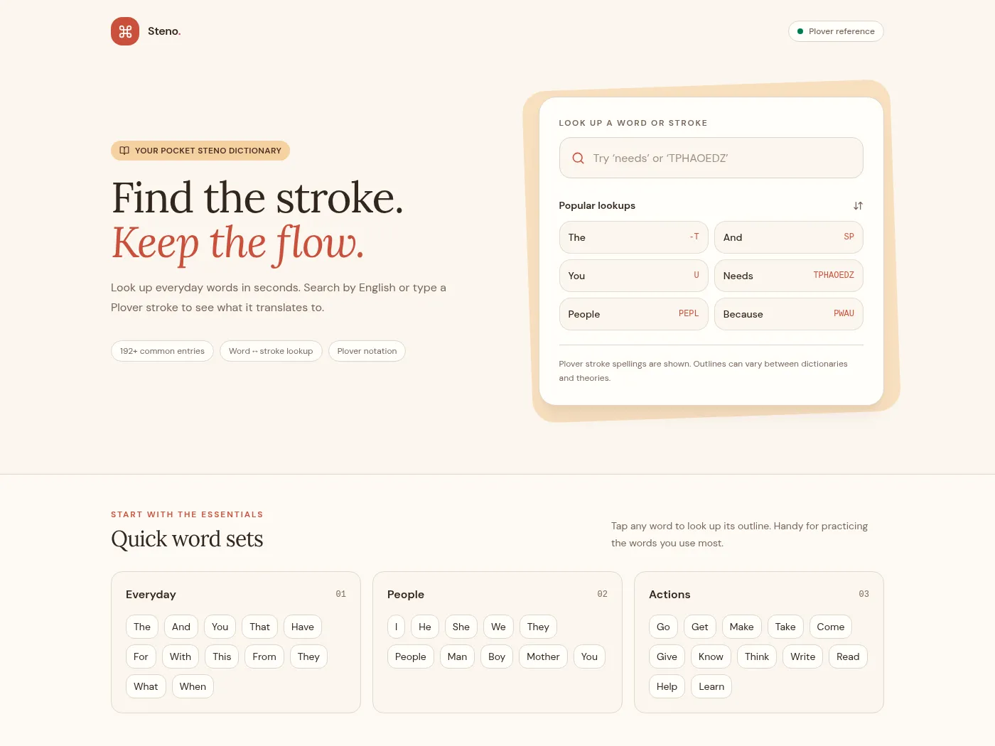 Steno Stroke Solver