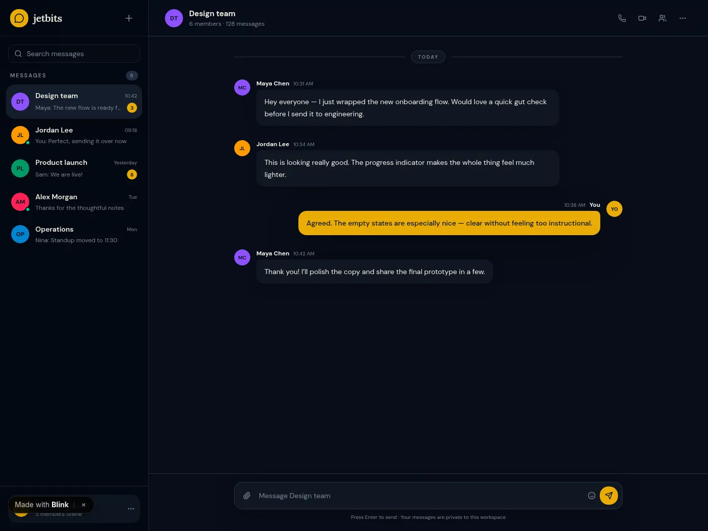 JetBits Chat Clone