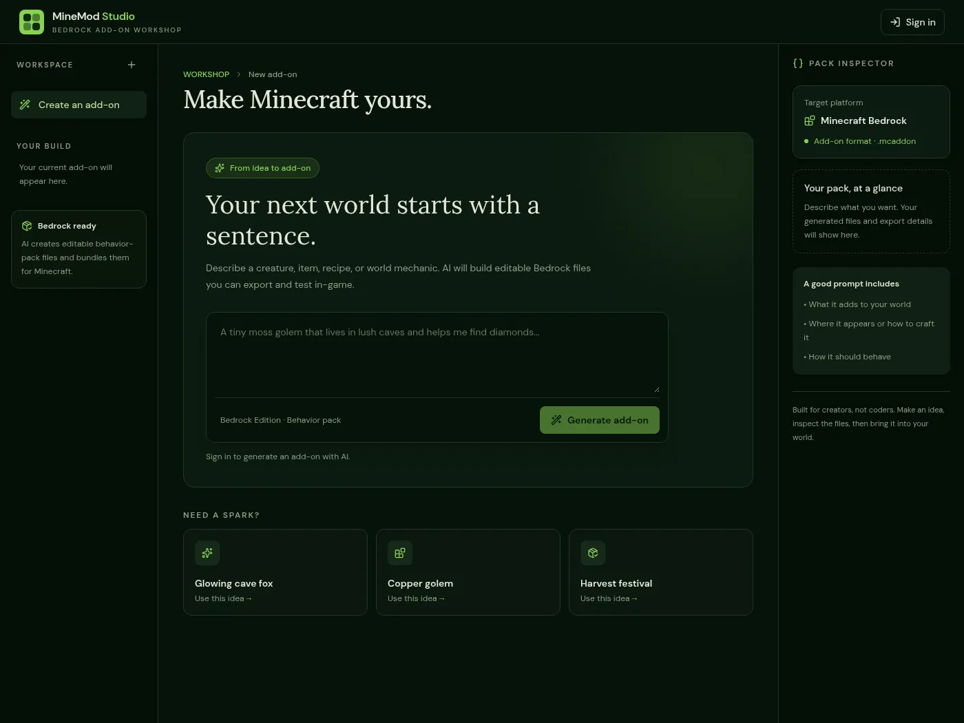 MineMod AI Studio