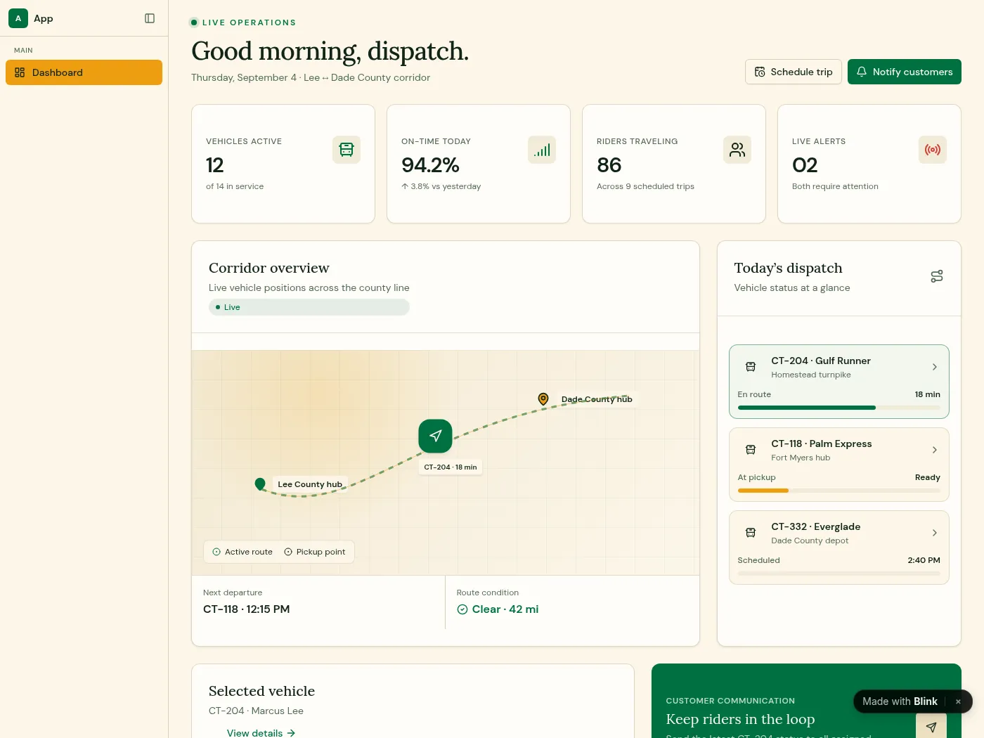 County Transit Tracker