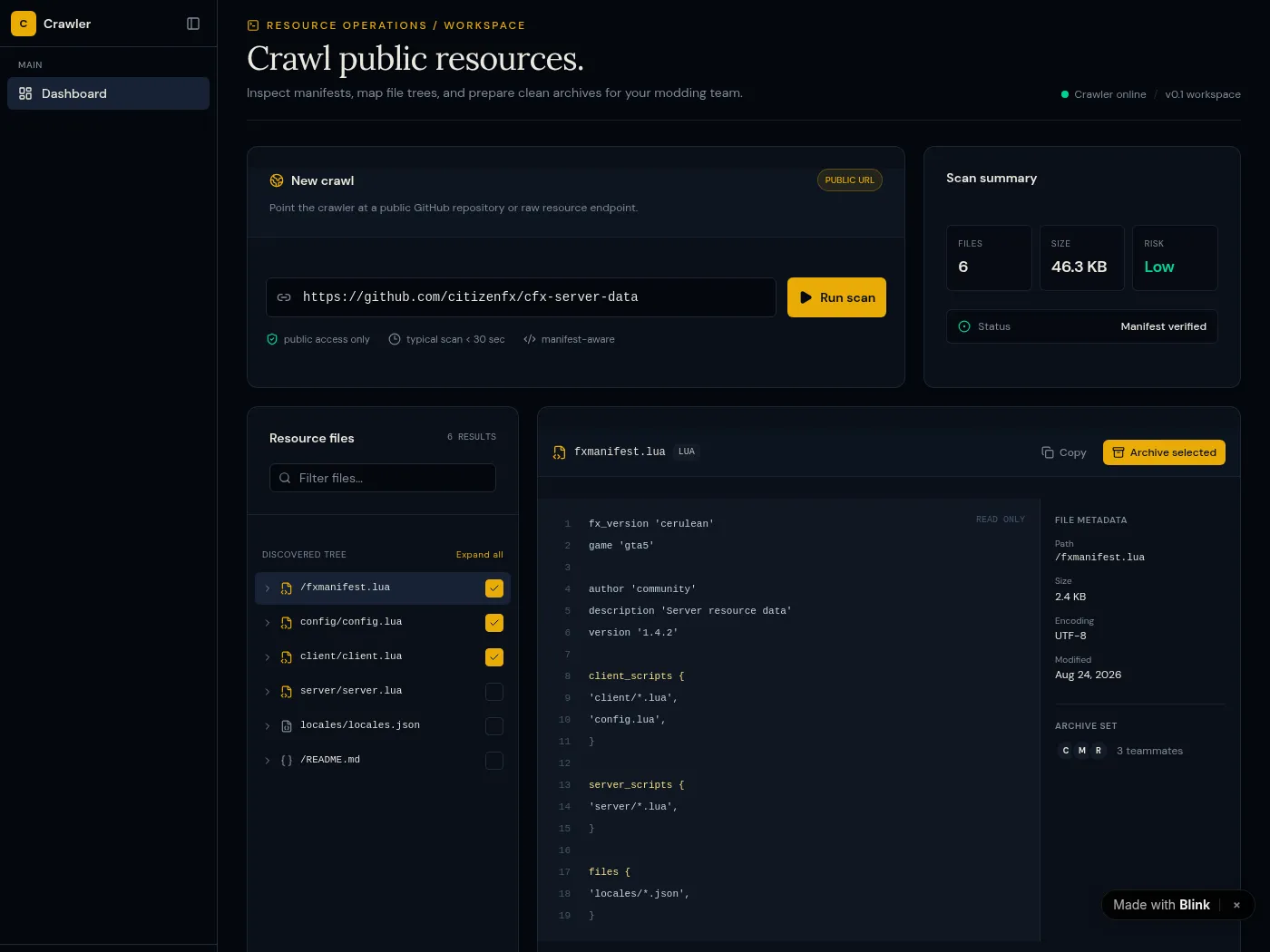 FiveM Resource Crawler