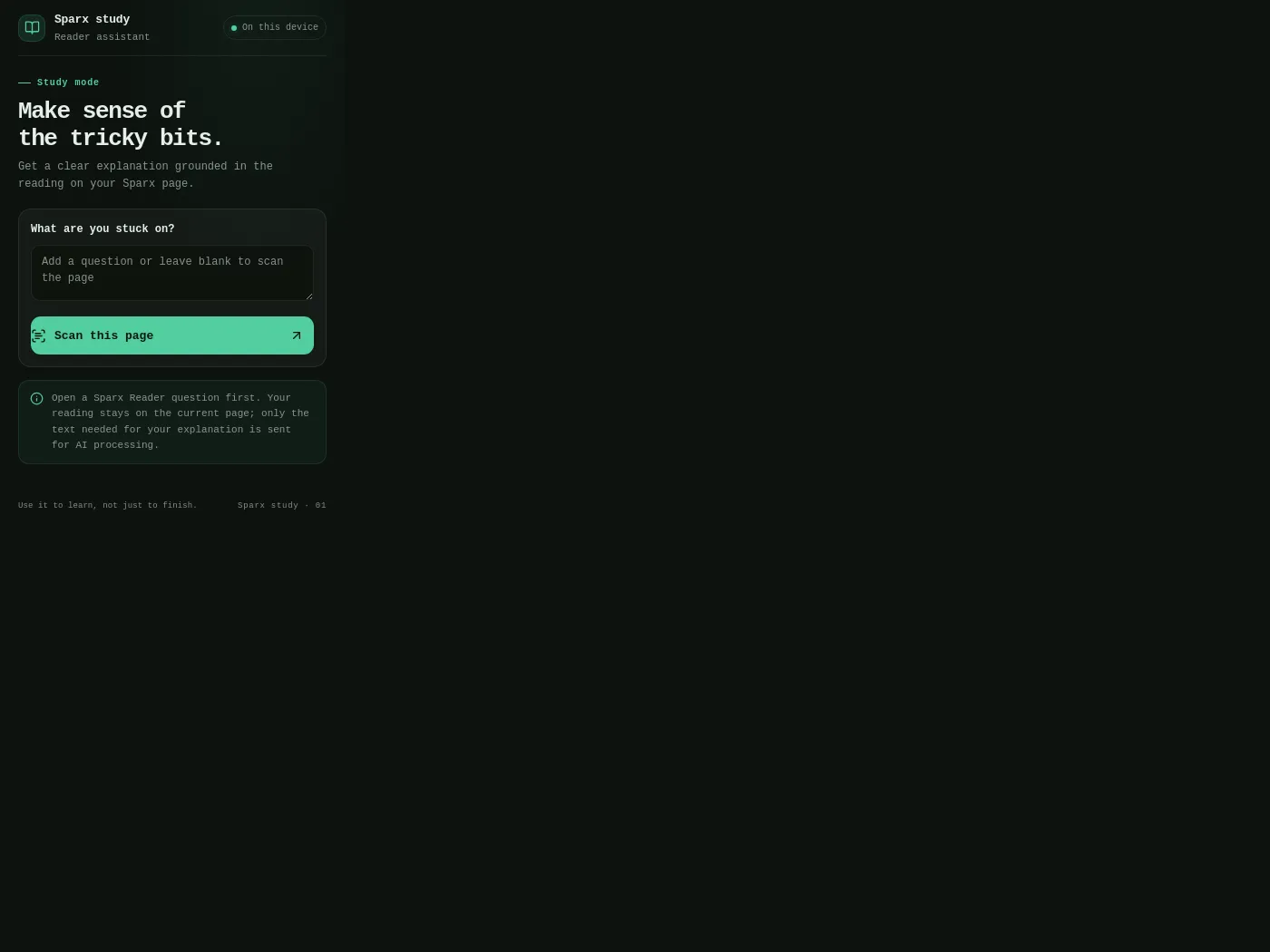 Sparx AI Study Assistant