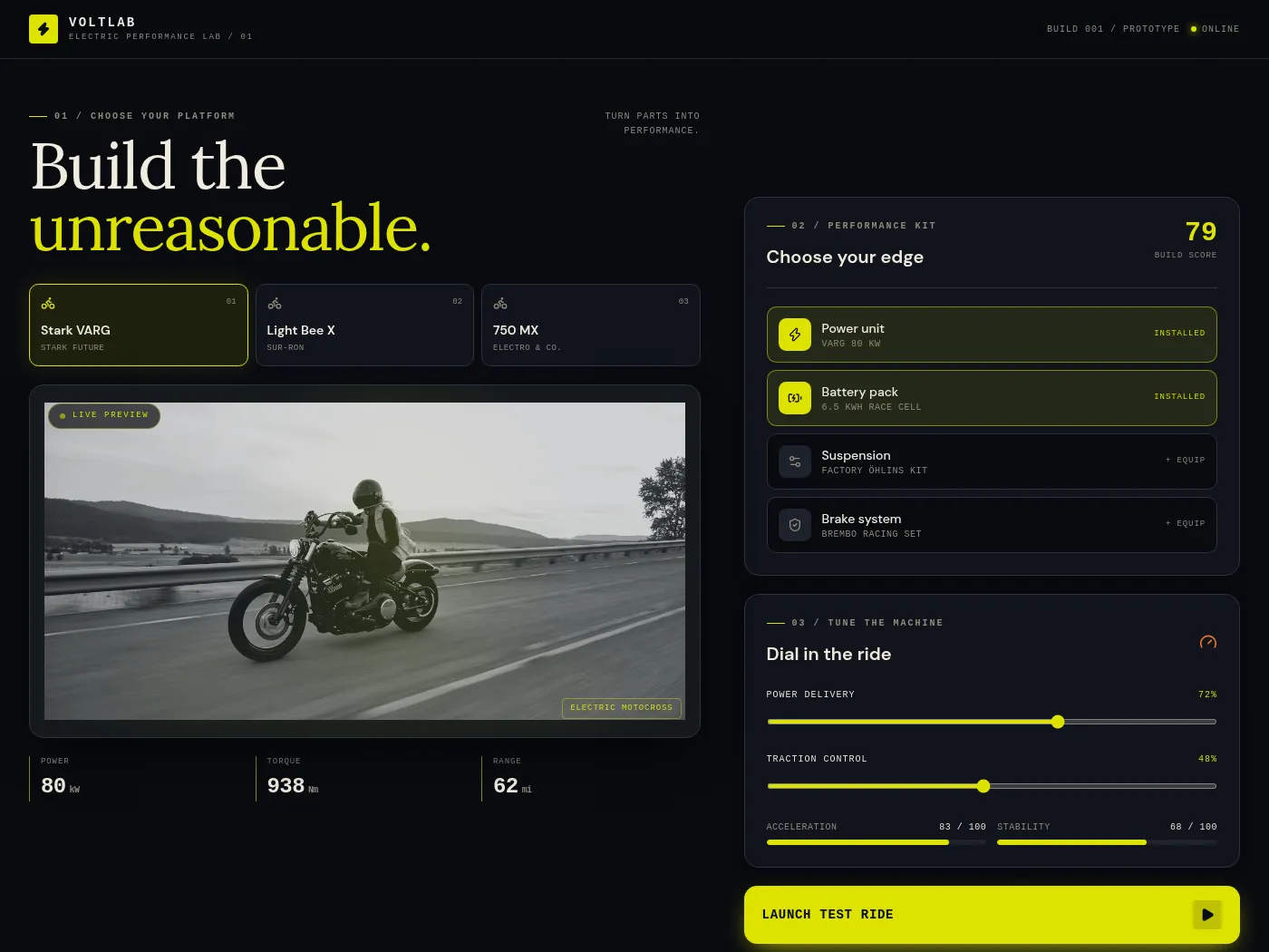 E-Bike Customizer Game