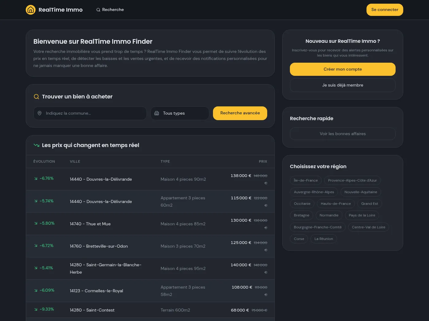 RealTime Immo Finder
