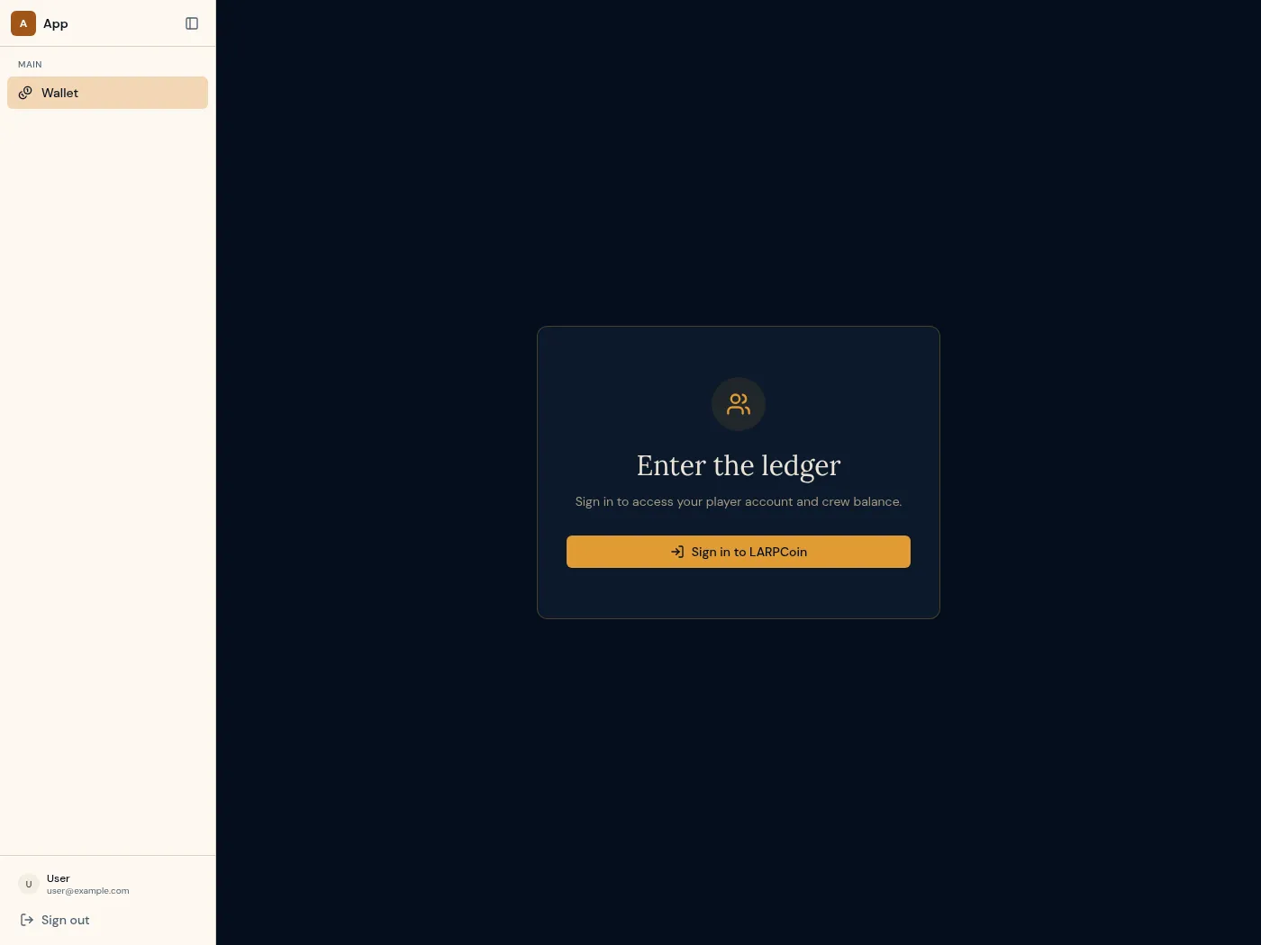 LARPCoin Wallet