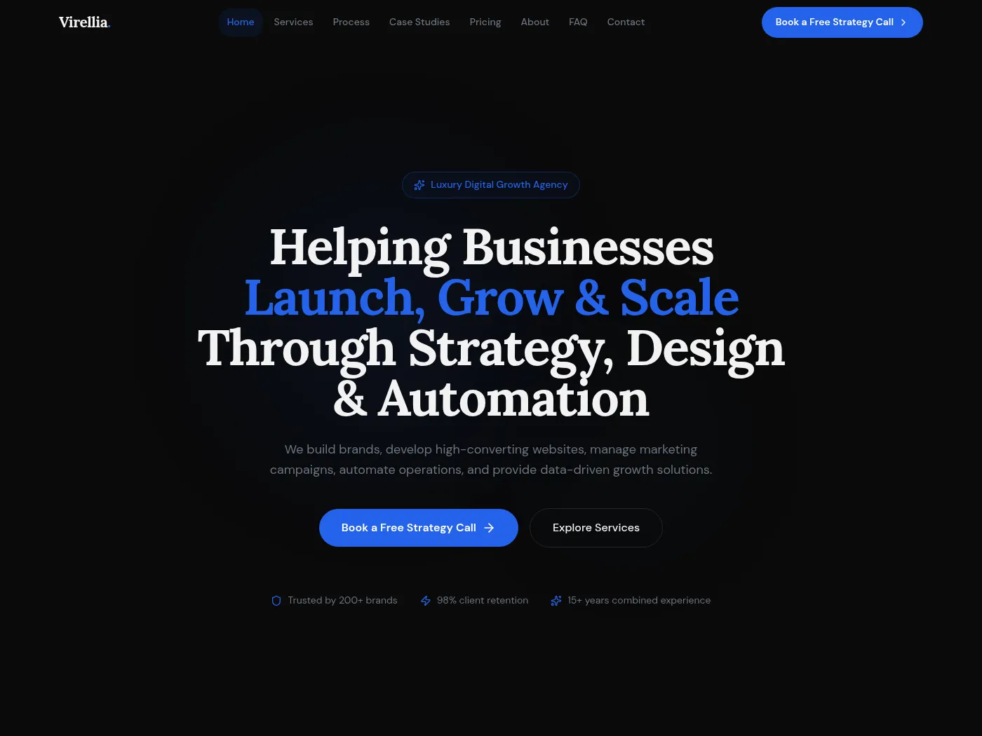 Virellia 3D Agency Site