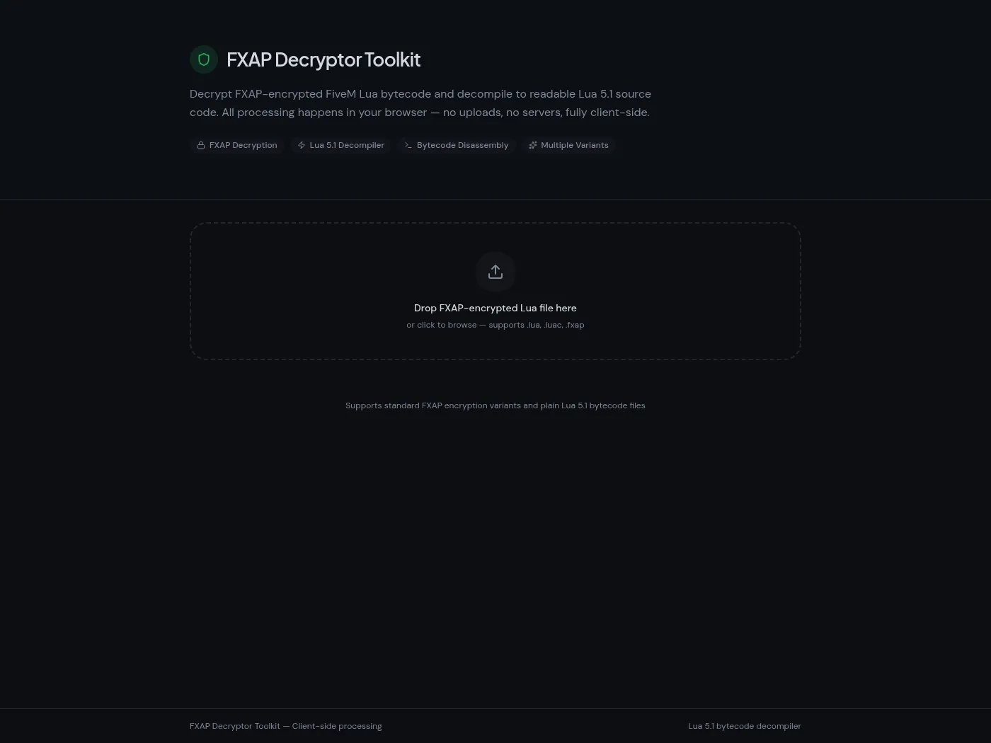 FXAP Decryptor Toolkit