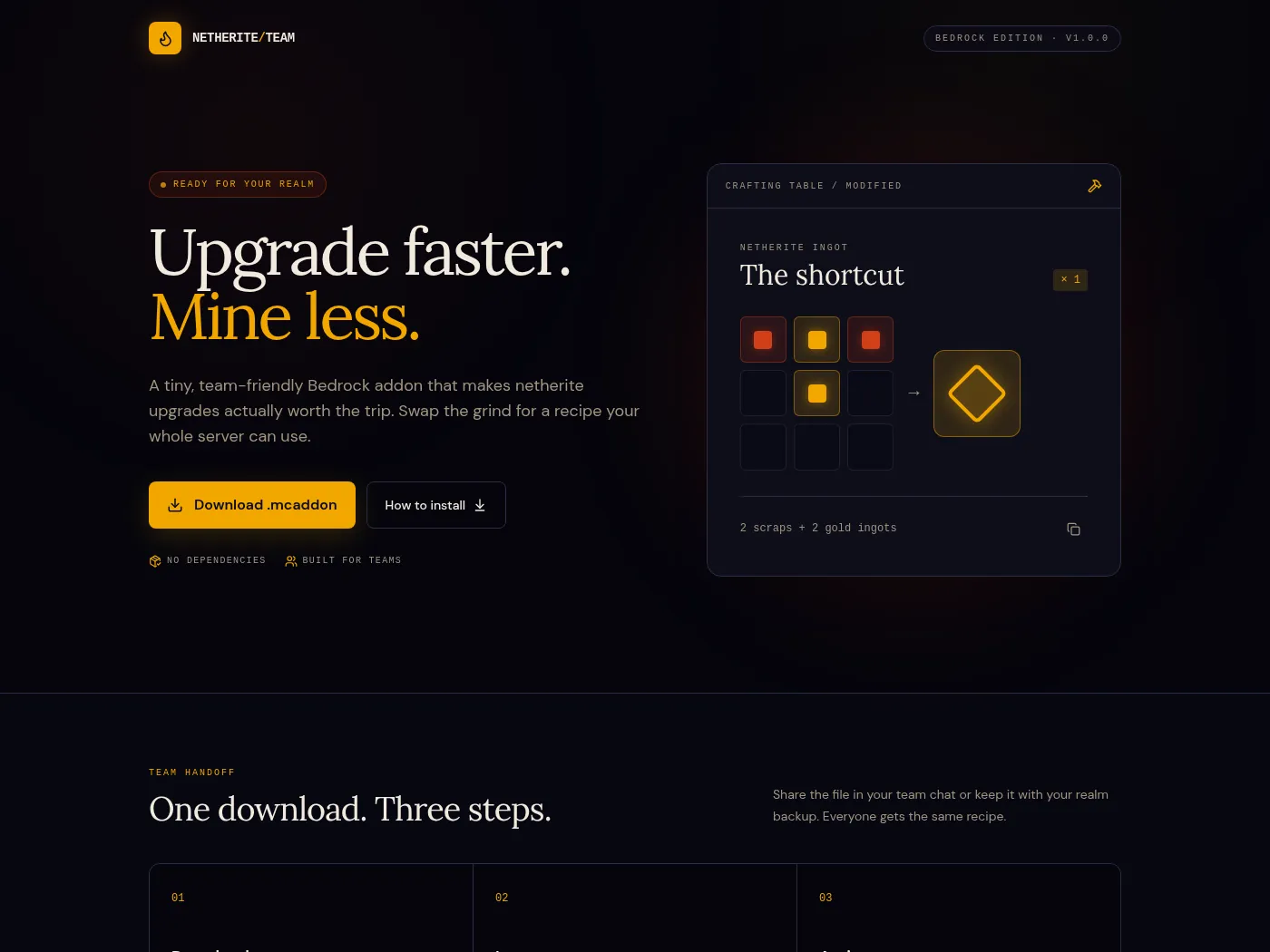 Netherite Craft Tweaker