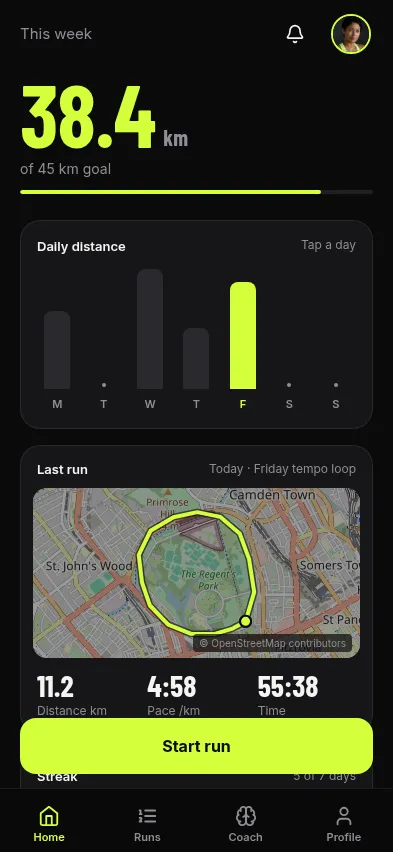 Cadence Run Tracker
