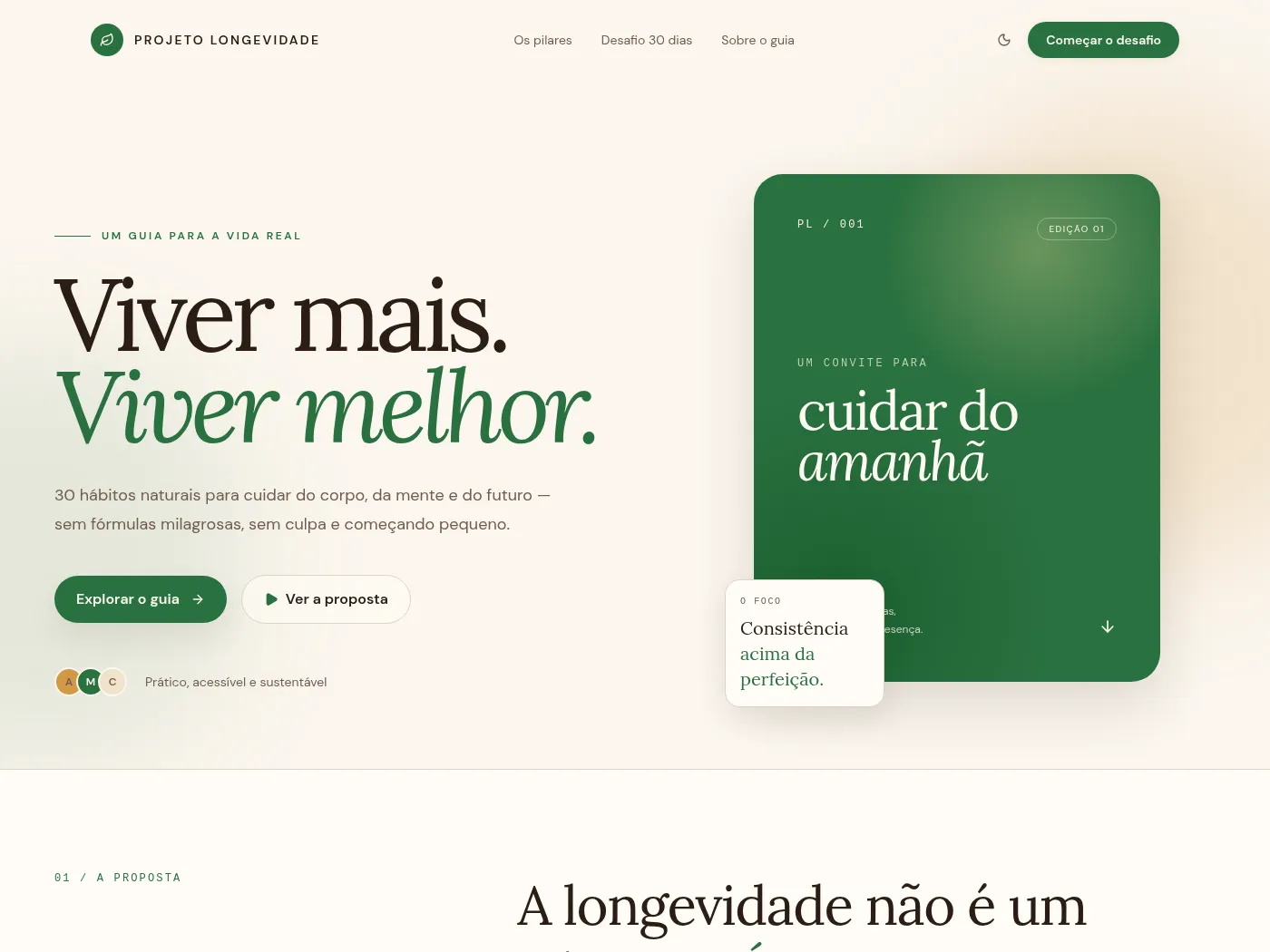 Projeto Longevidade Hub