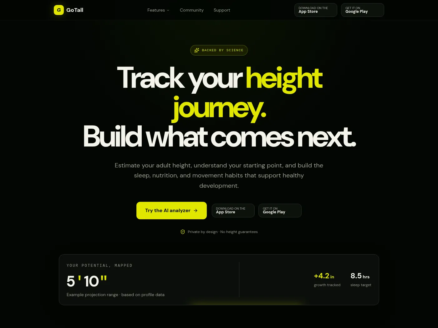 GoTall AI Height Analyzer