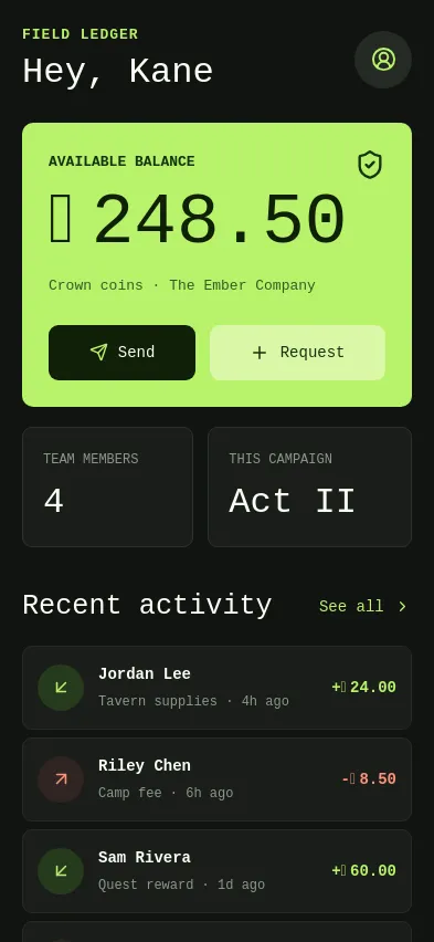 LARP Currency Wallet