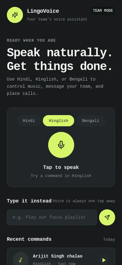LingoVoice AI Assistant
