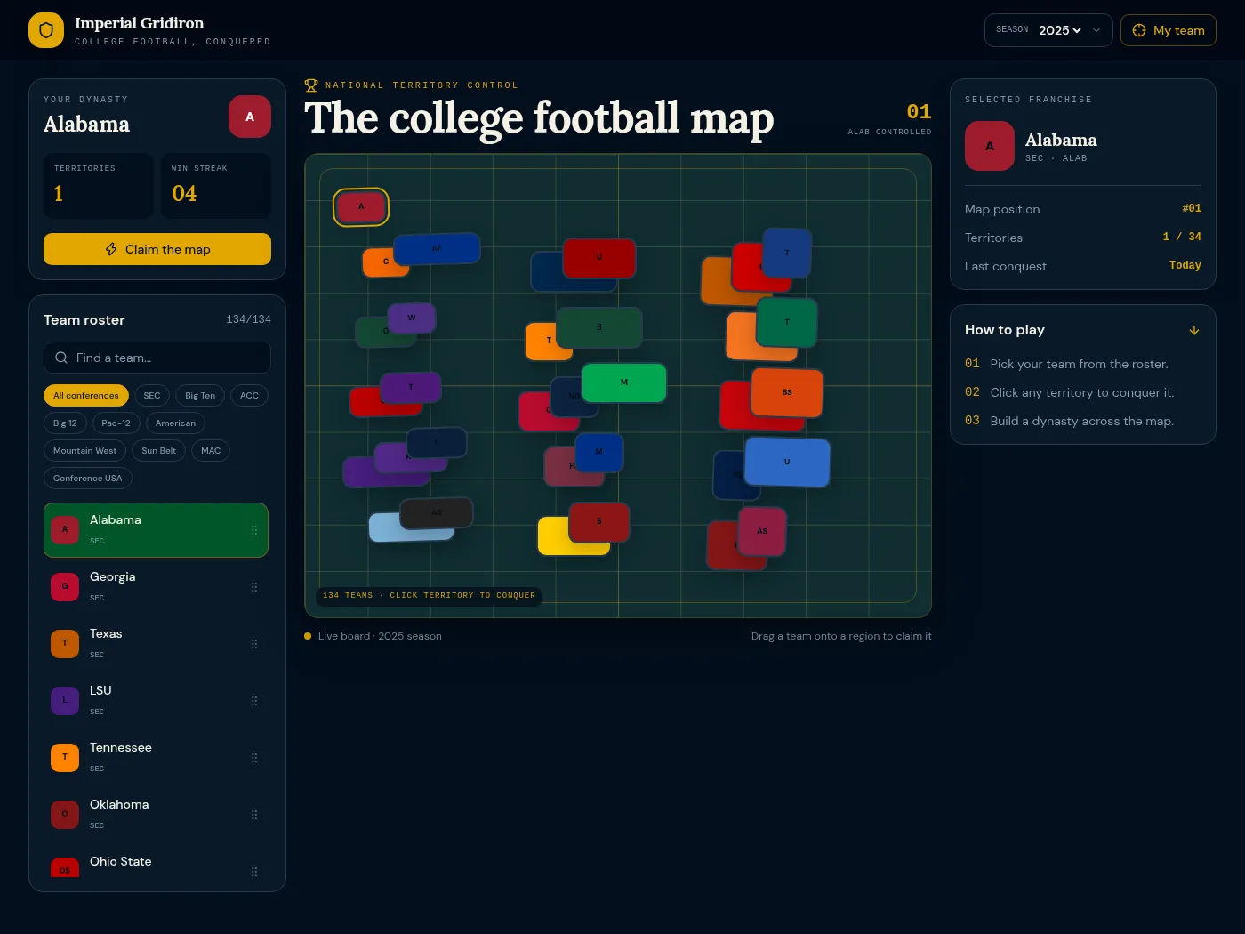 Imperial Gridiron Map