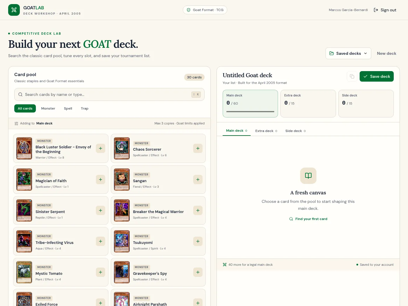 Goat Deck Builder