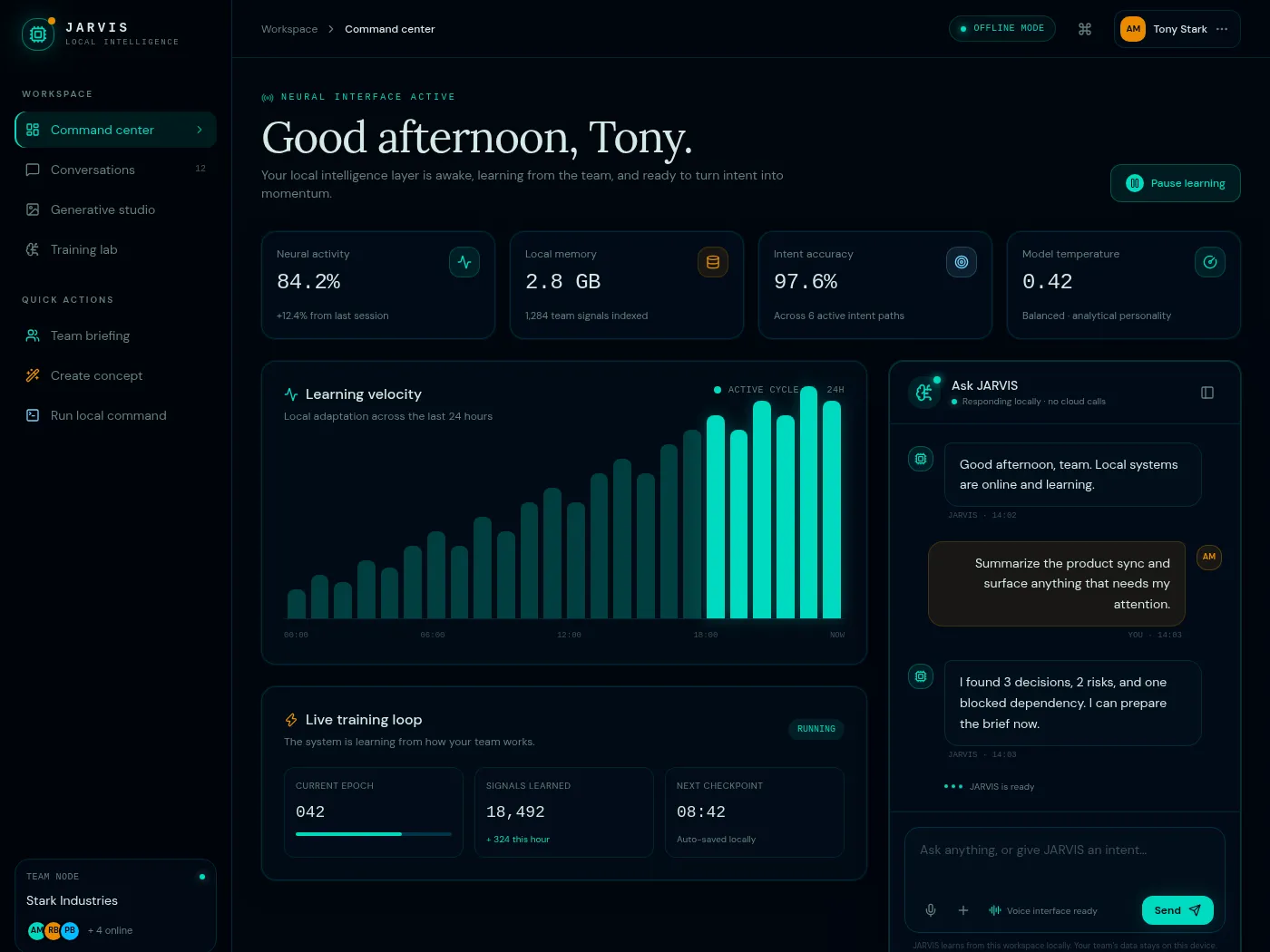 JARVIS Local AI Assistant