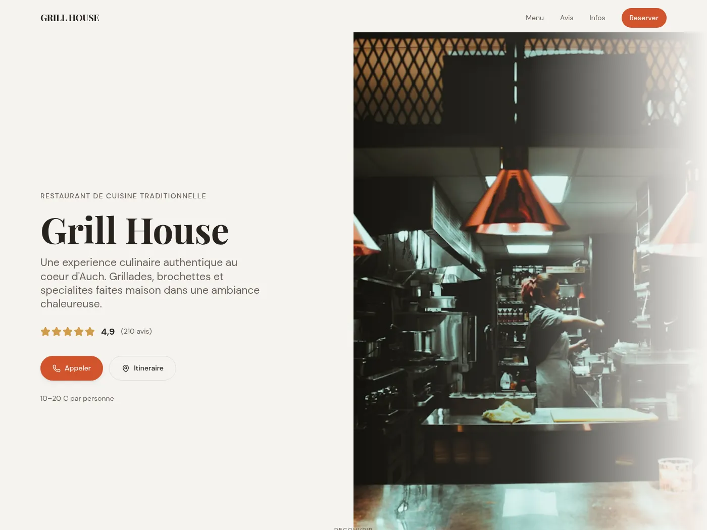 Grill House Web Presence