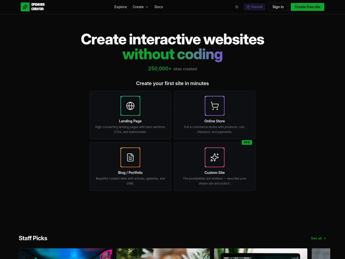 OpenWeb Creator