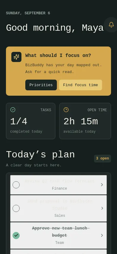 BizBuddy AI Assistant