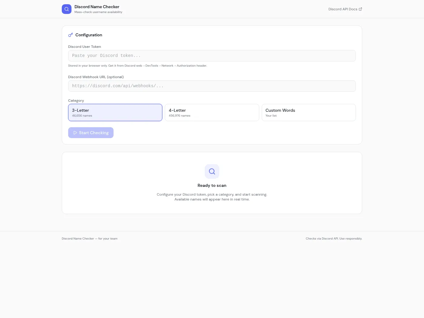 Discord Name Checker