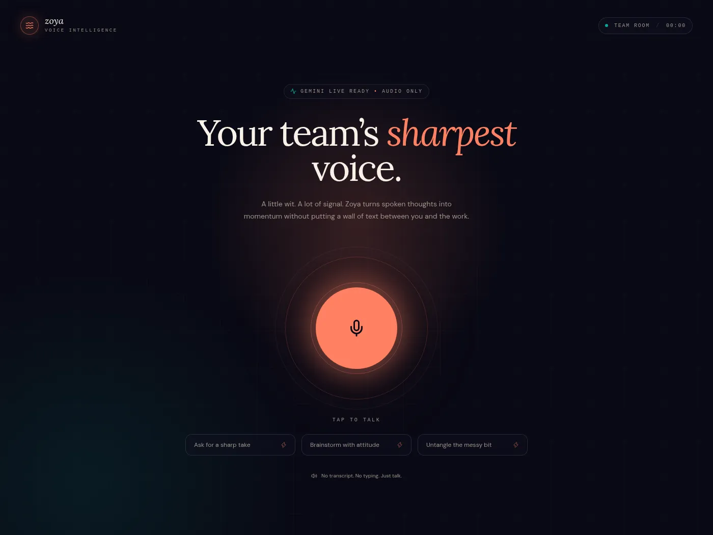 Zoya Voice AI Assistant