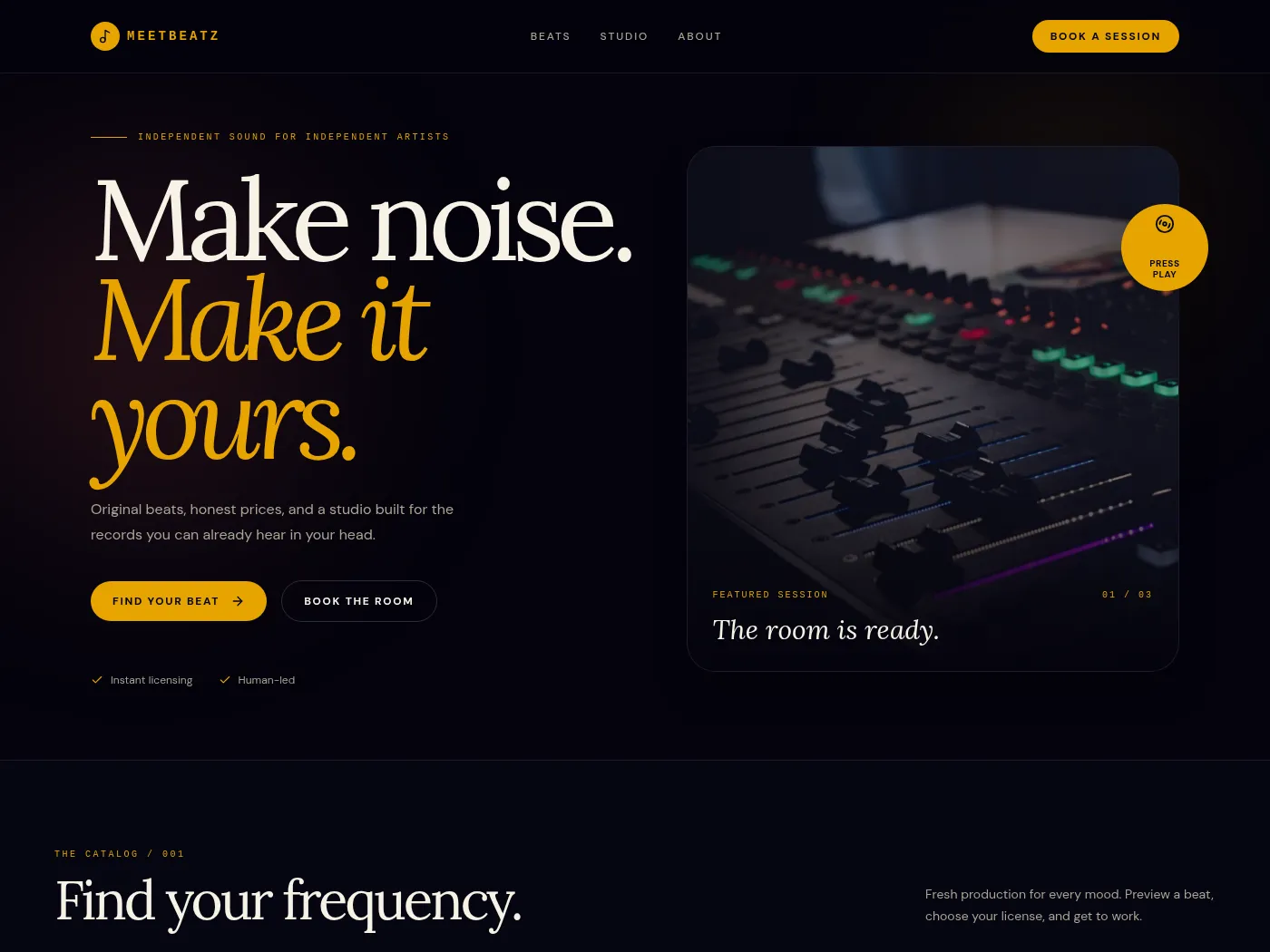 MeetBeatz Website