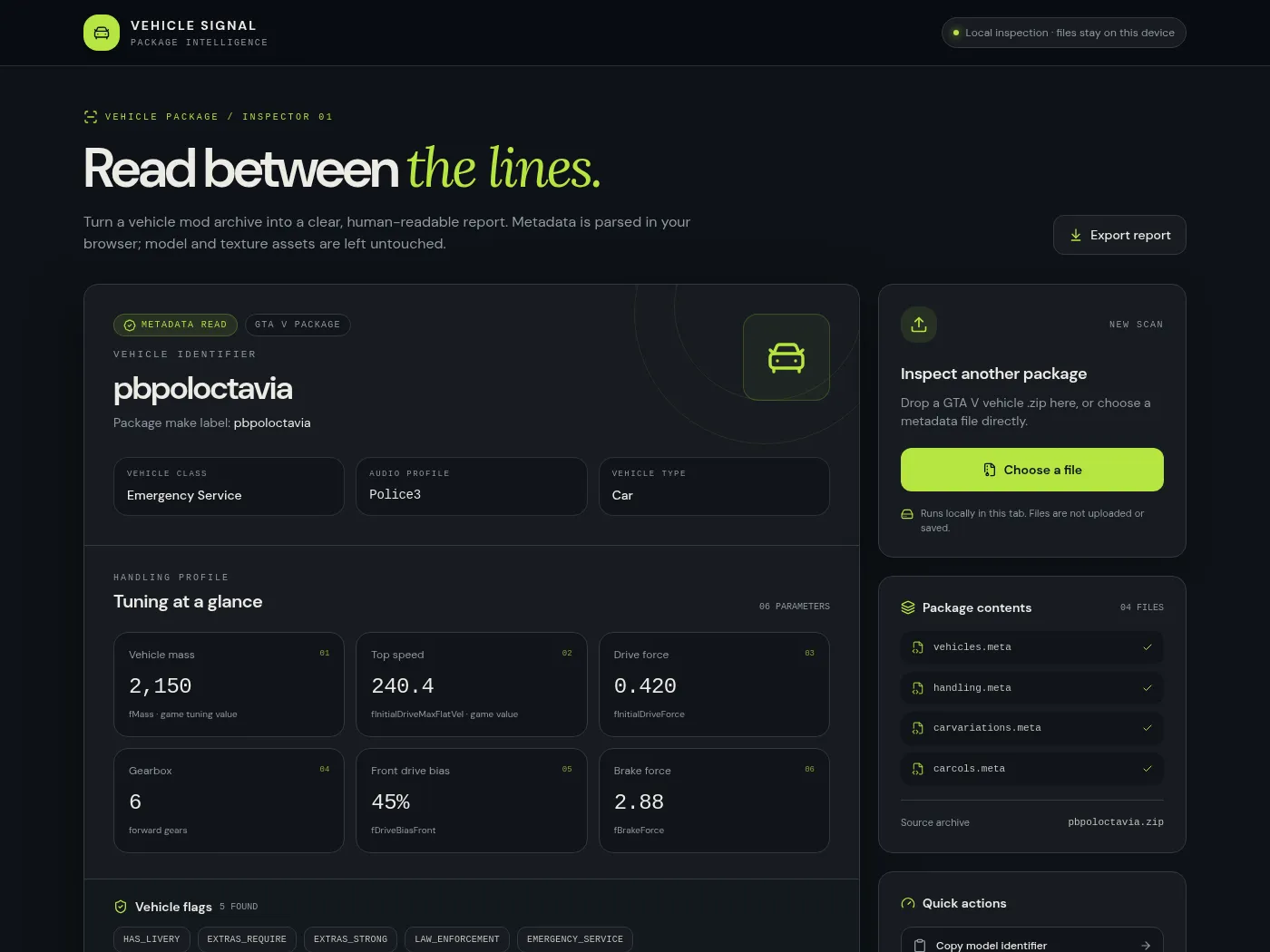 Decrypt Vehicle Info