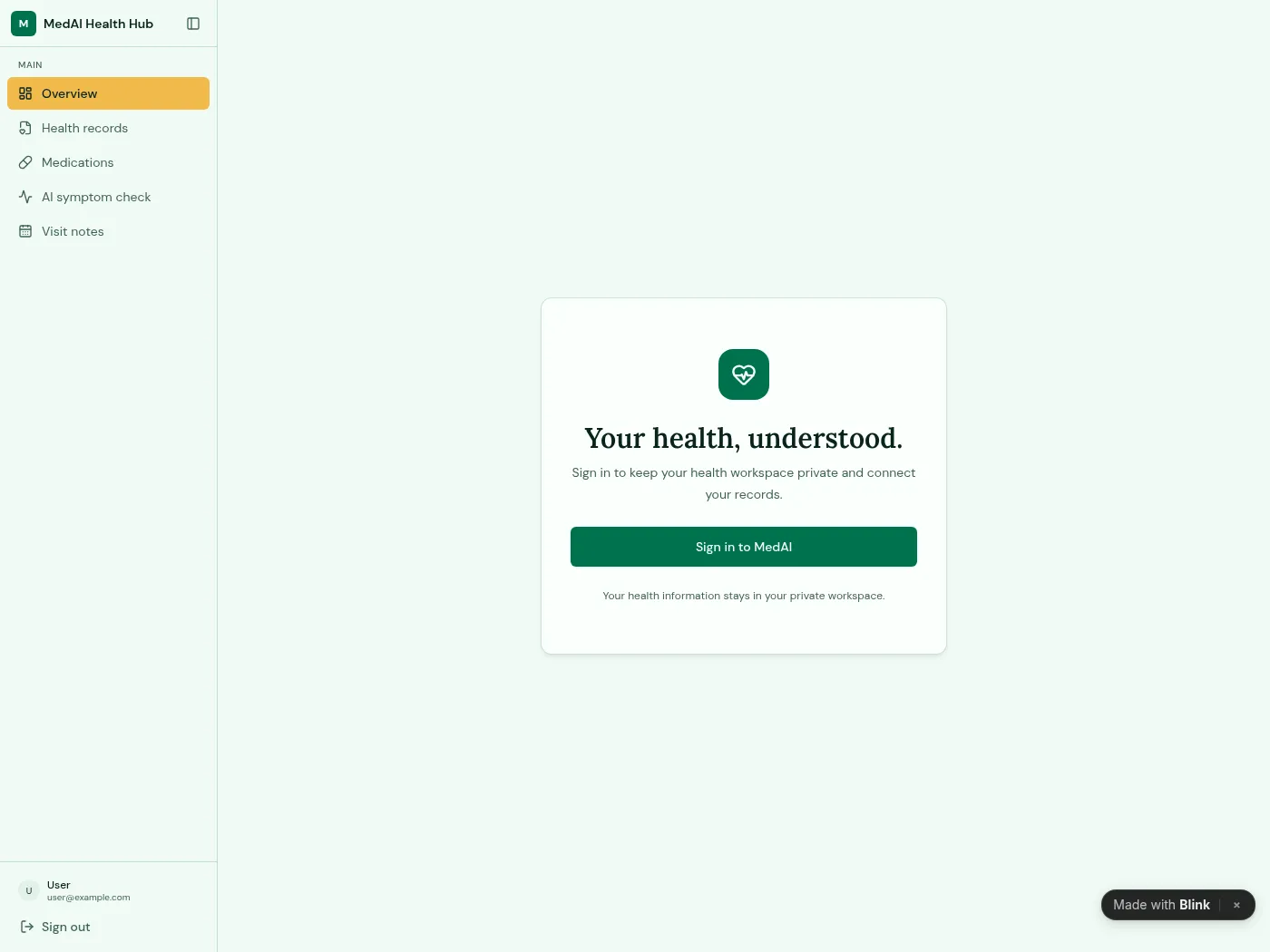 MedAI Health Hub
