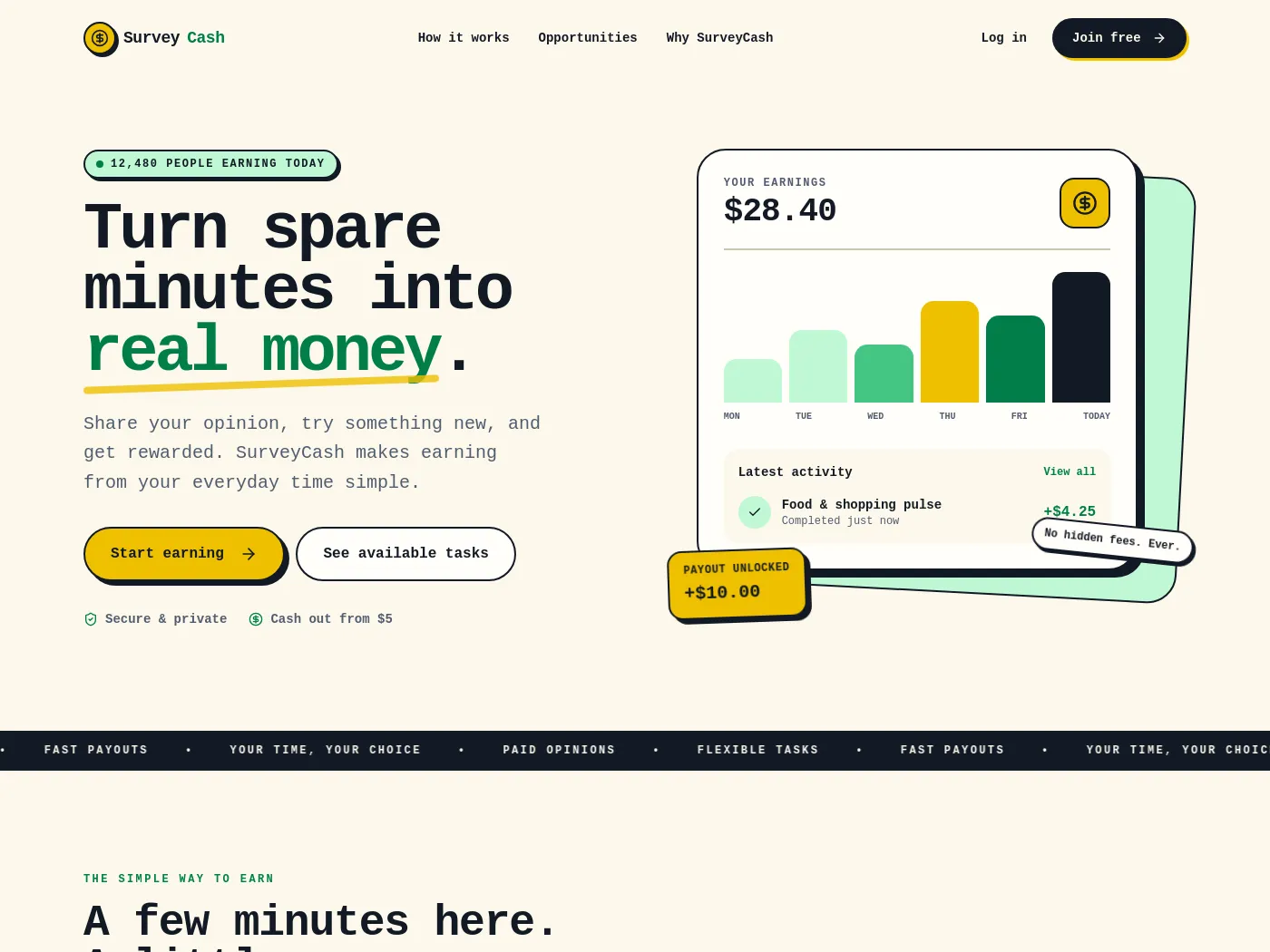 SurveyCash Web Portal