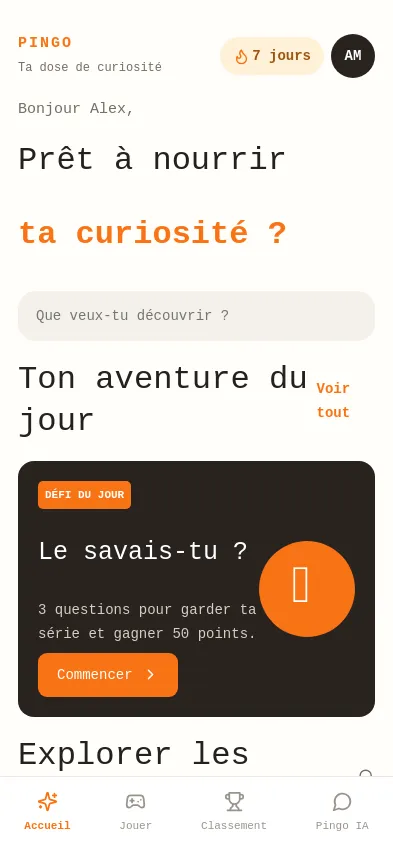 PINGO Culture Générale App