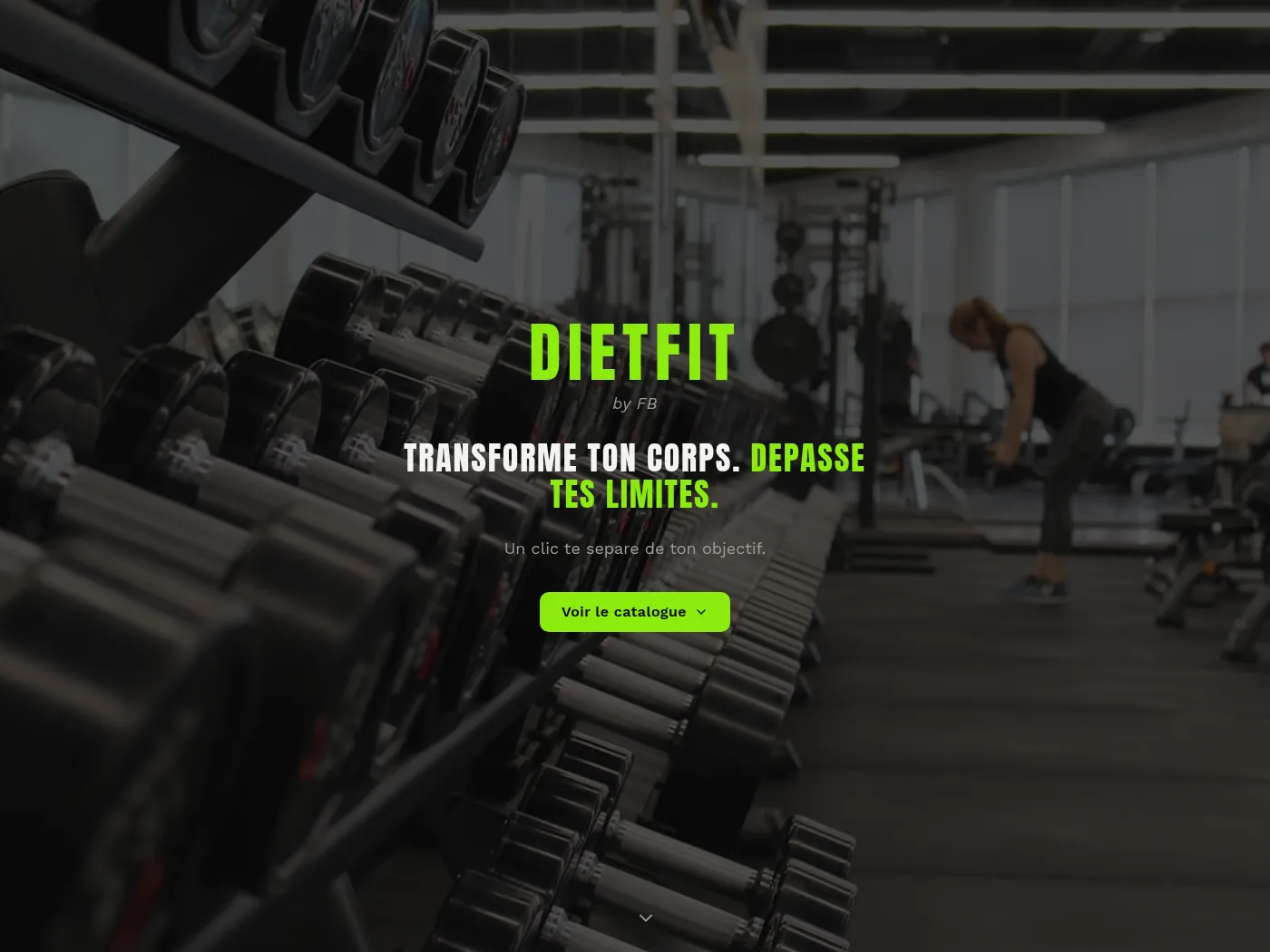 DietFit Vitrine & Catalogue