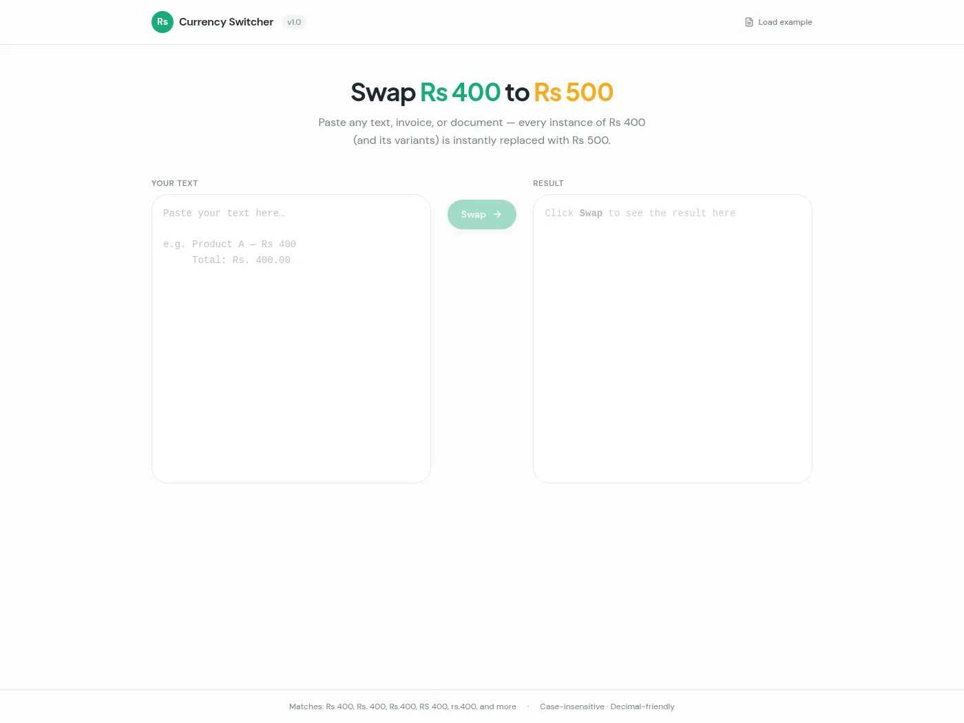 Currency Switcher