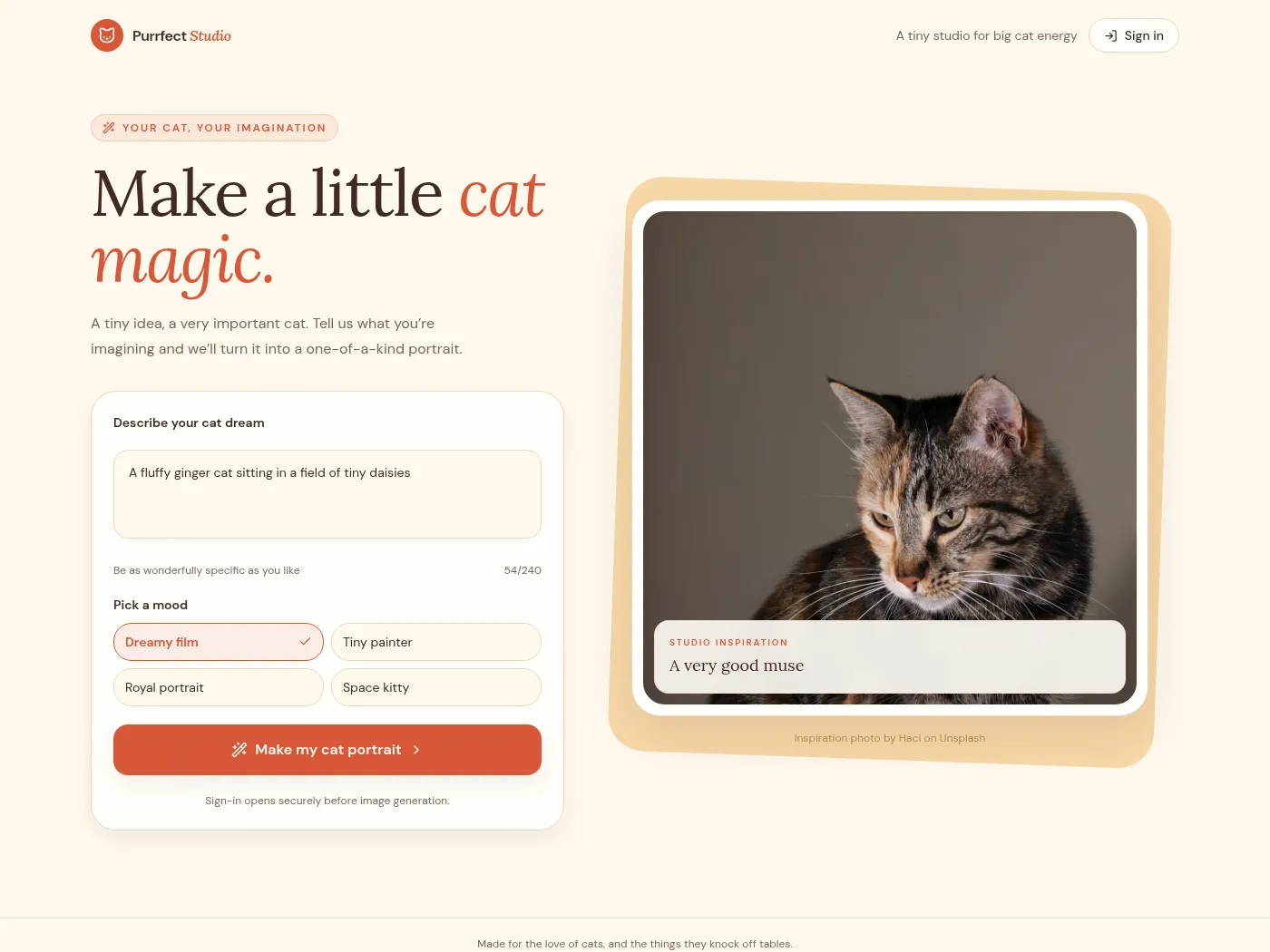 Purrfect Image Generator