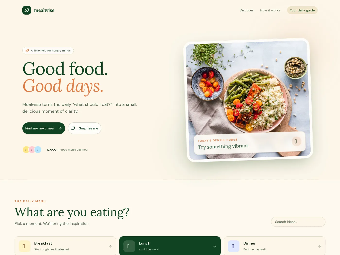 Mealwise Advisor