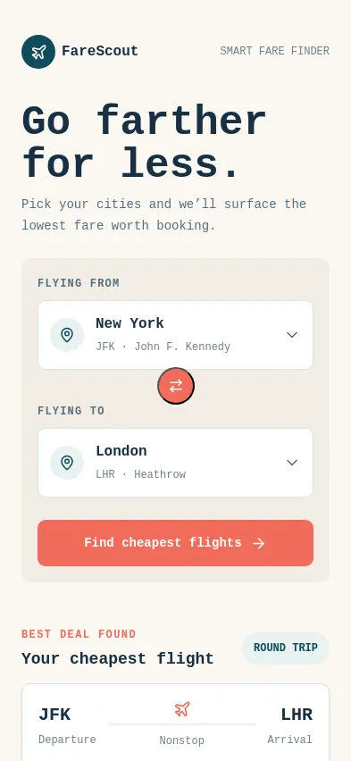 CheapFlights Finder