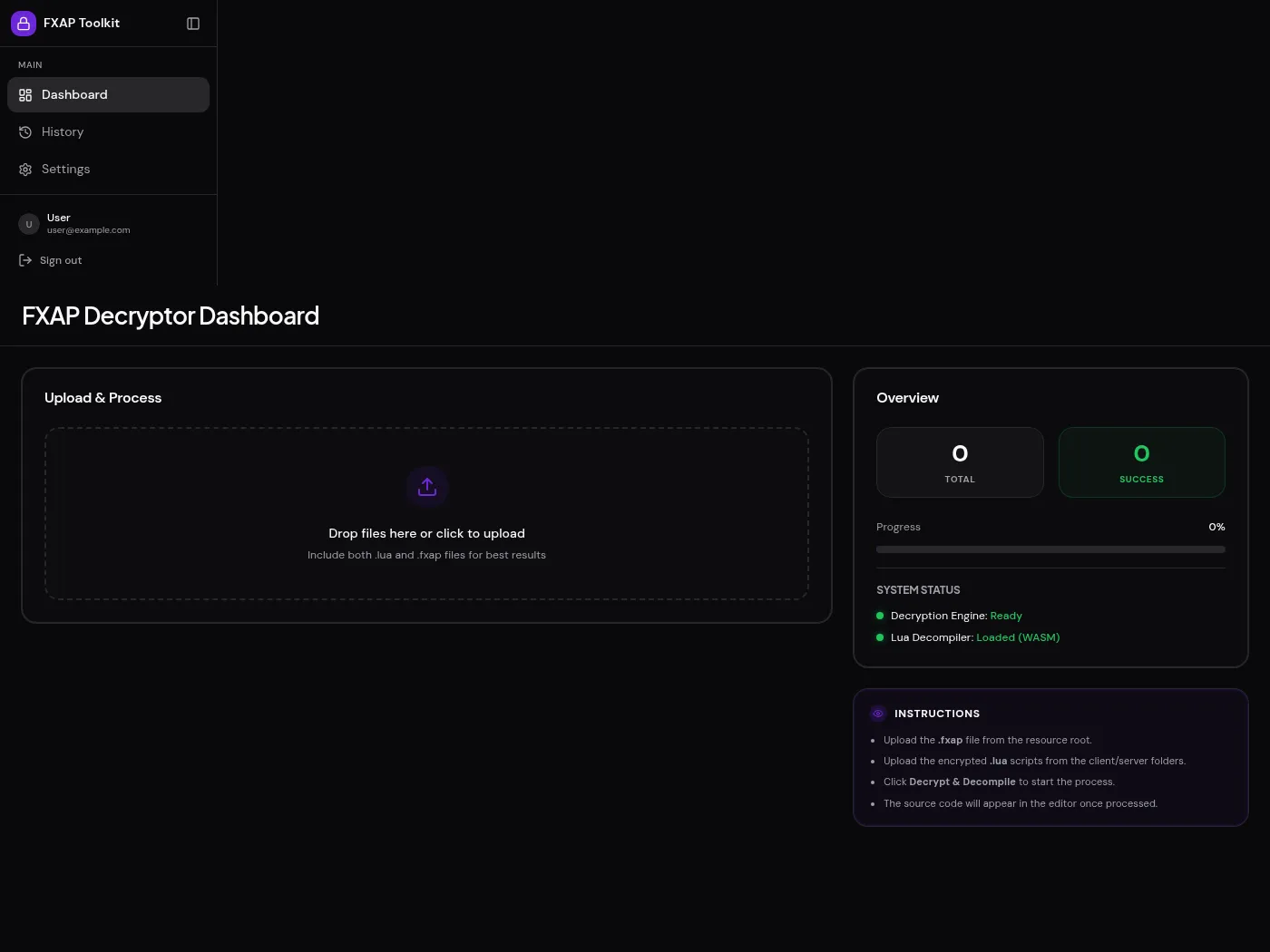 FXAP Decryptor Toolkit