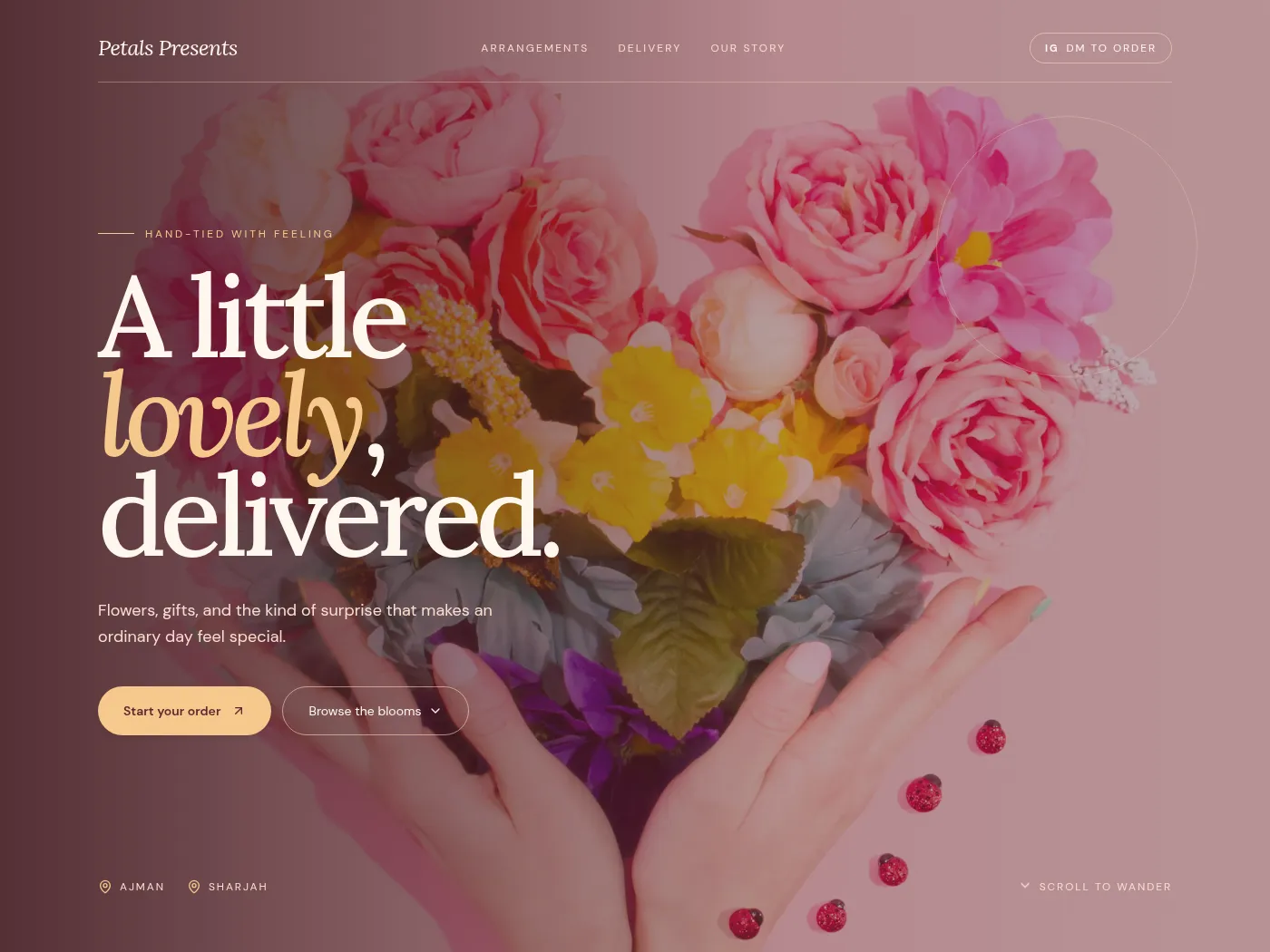 Petals Presents Website