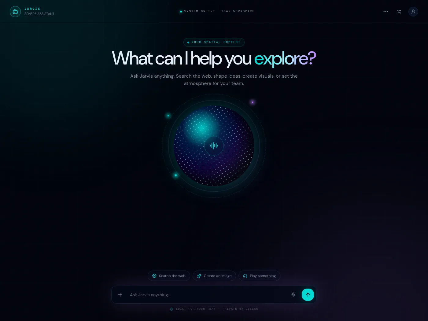 Jarvis Sphere Assistant