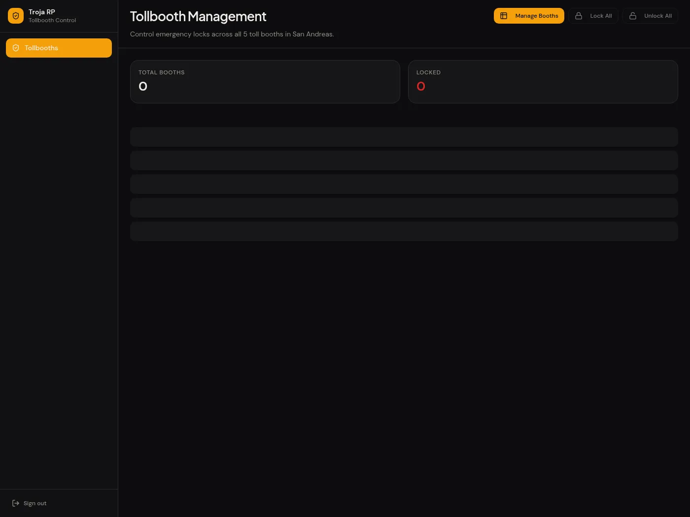Troja Tollbooth System
