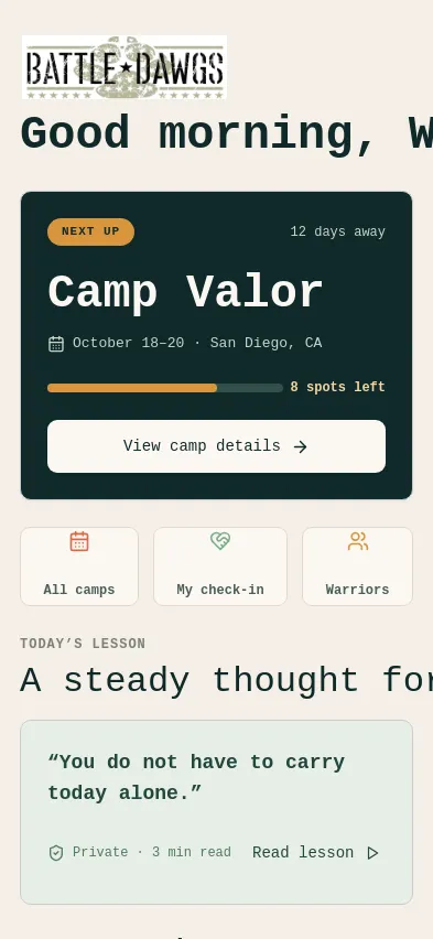 Battle Dawgs Warrior App