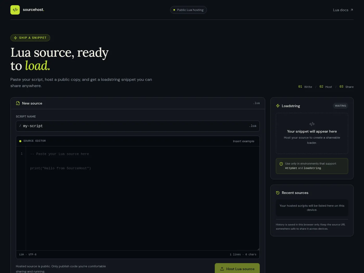 SourceHost Loader