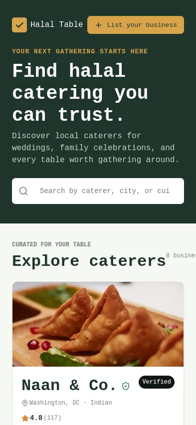 Halal Catering Connect