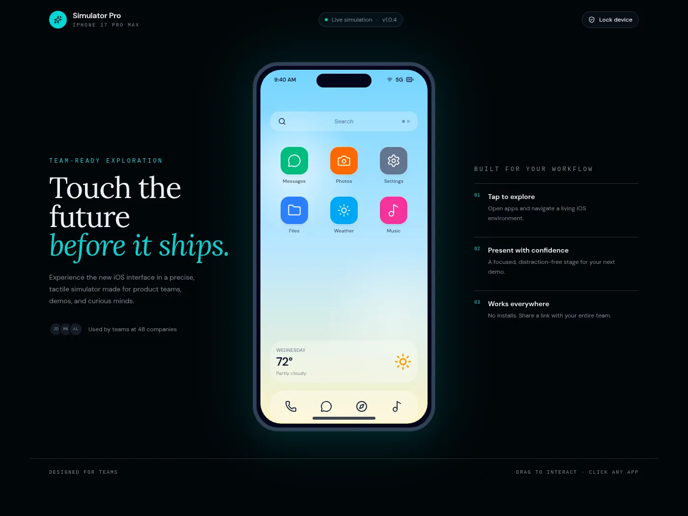 iPhone Simulator Pro