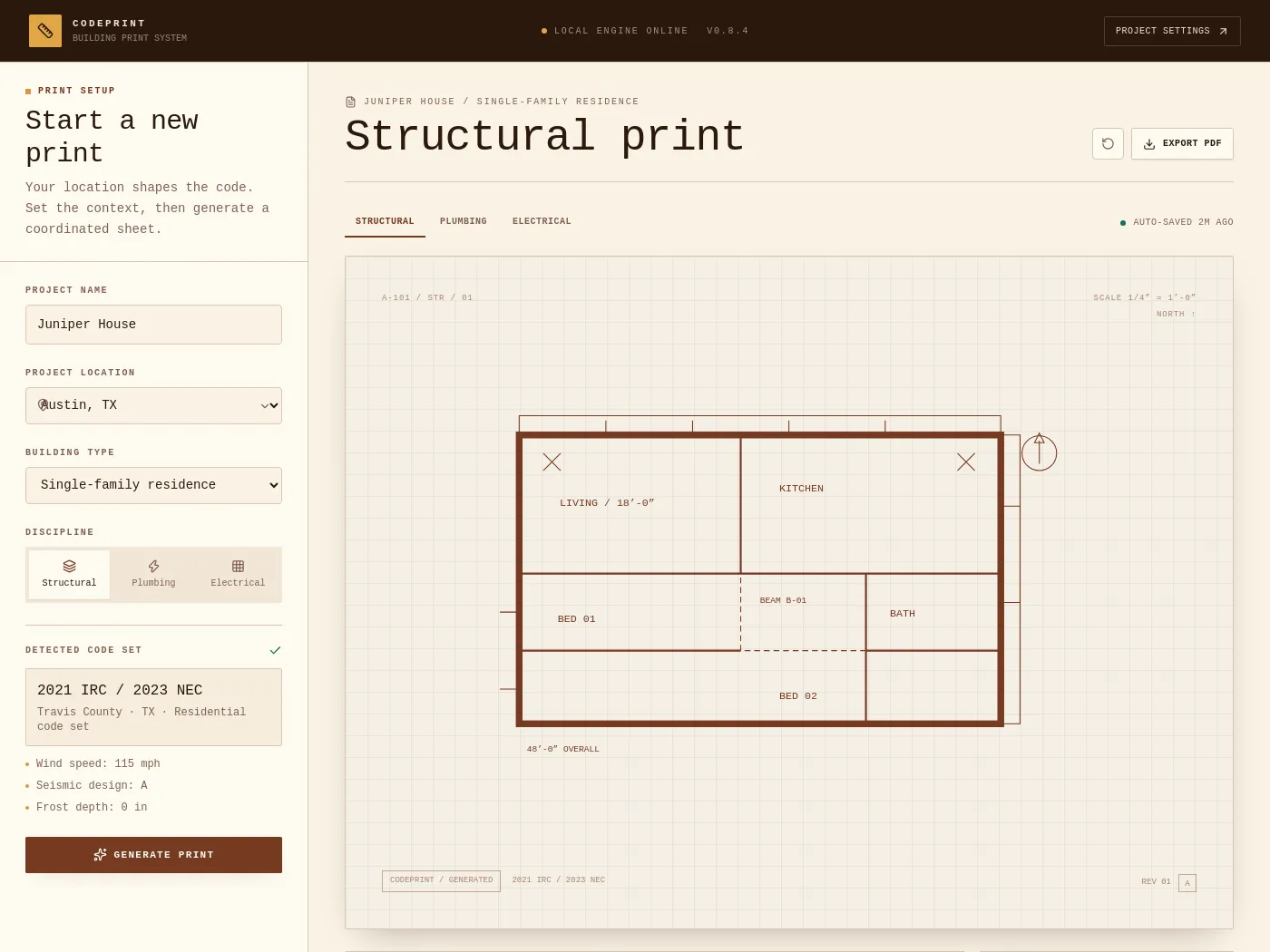 CodePrint Builder